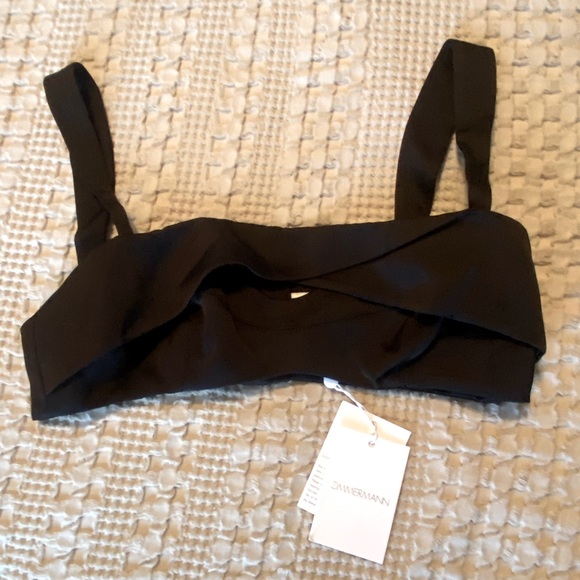 Zimmermann | Tops | Zimmermann Dancer Wrap Bustier Black | Poshmark